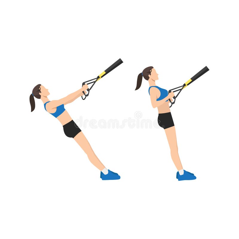 Inverted Row Exercise Stock Illustrations – 8 Inverted Row Exercise ...