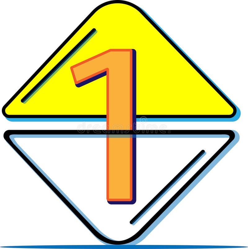 Design of a number concept stock vector. Illustration of text - 235163941