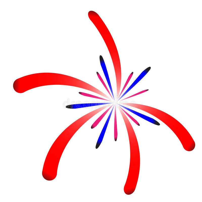 Illustration of Fire Work Concept Stock Vector - Illustration of leaf ...