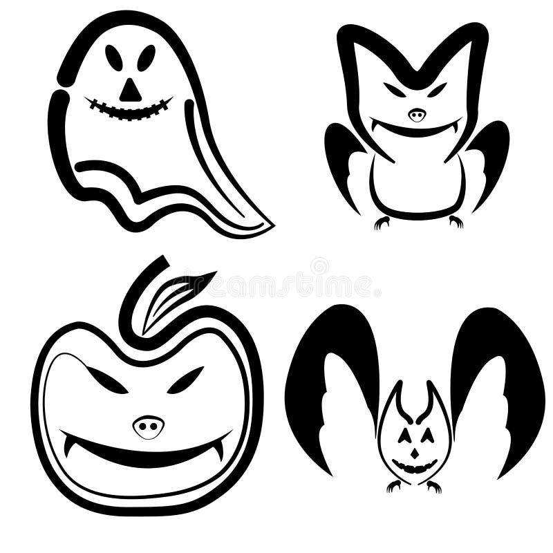 Element Illustration Design Ghost Concept Stock Vector - Illustration ...