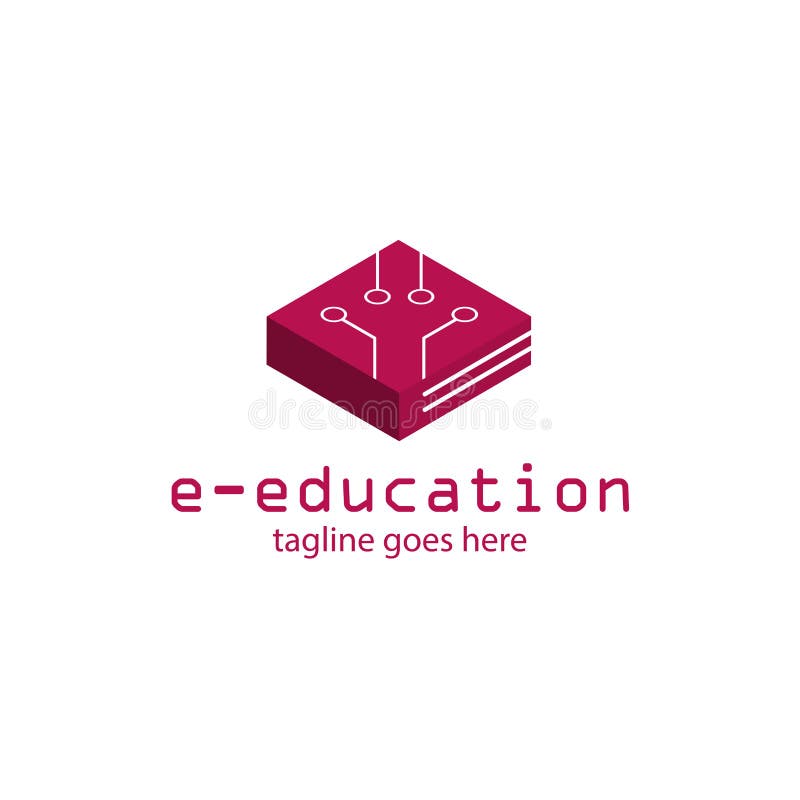 E-Education Logo Design Template Stock Vector - Illustration of ...