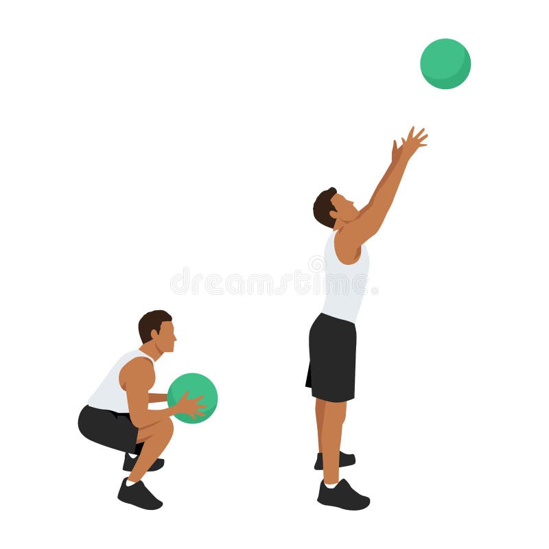 Medicine Ball Slam Stock Illustrations – 22 Medicine Ball Slam Stock ...