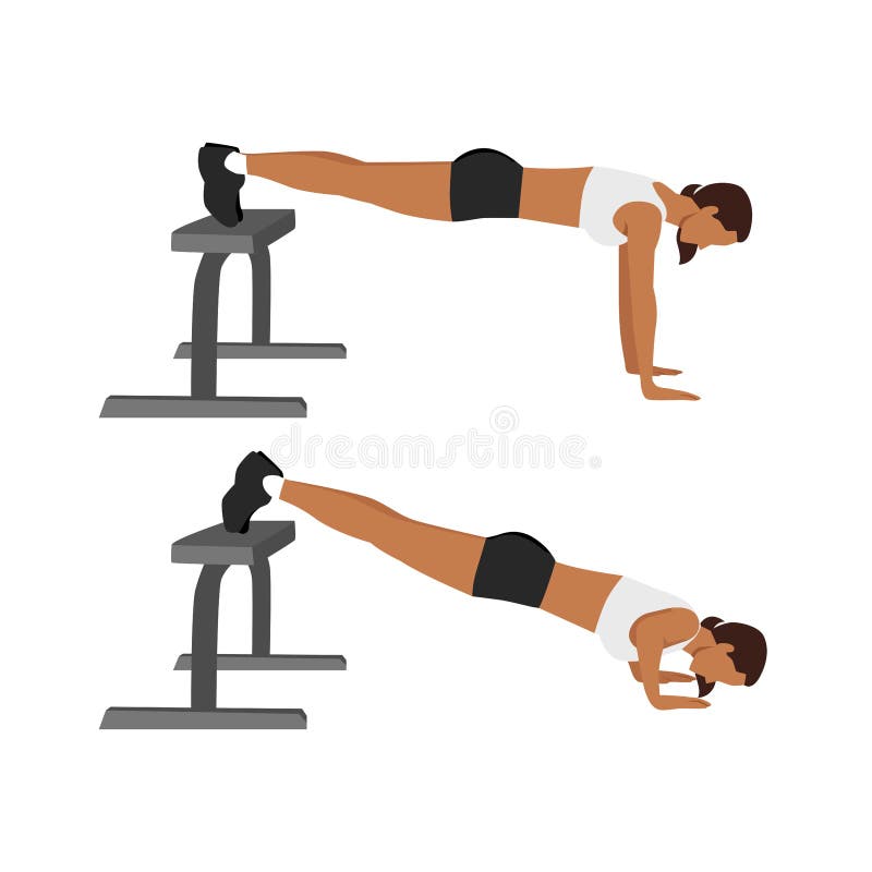 Push Ups Exercise Stock Illustrations – 671 Push Ups Exercise Stock ...