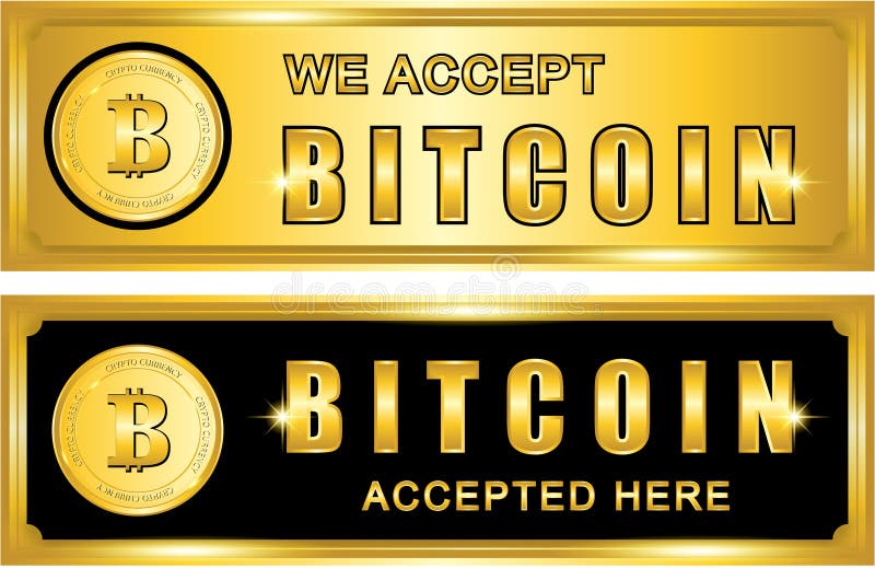 We Accept Bitcoin Logo