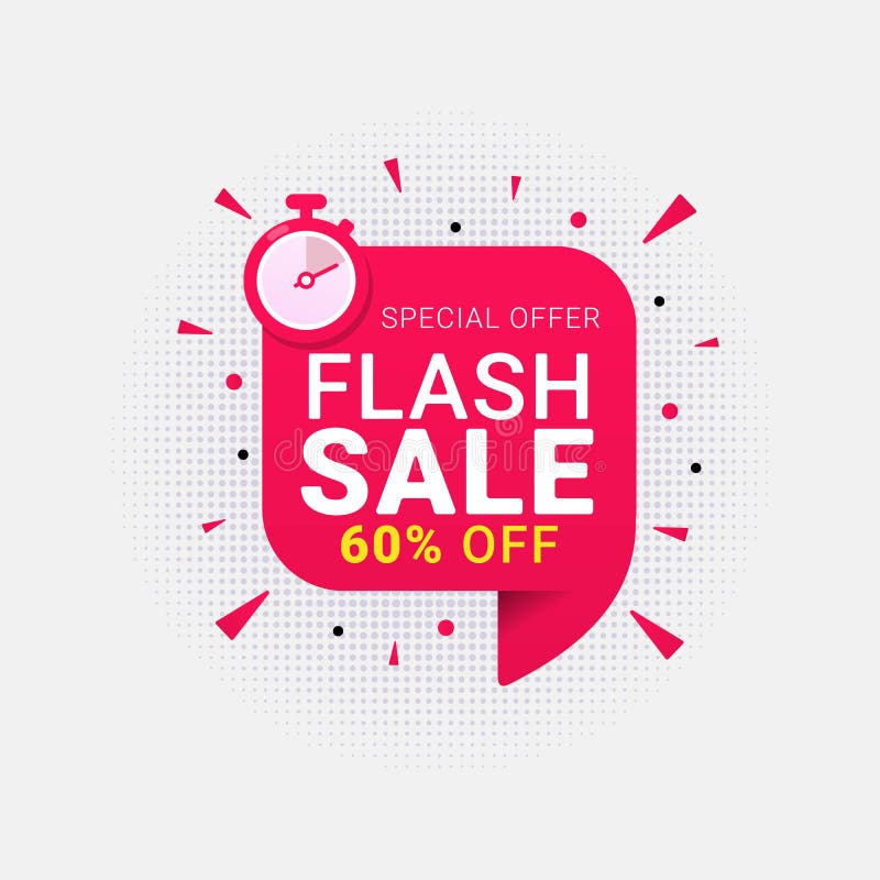 Flash Sale Discount Special Offer Banner Price Discount Stock ...