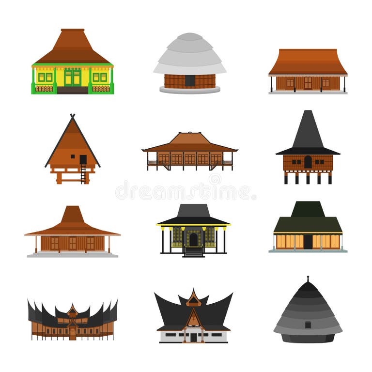 Rumah Adat Stock Illustrations – 12 Rumah Adat Stock Illustrations ...
