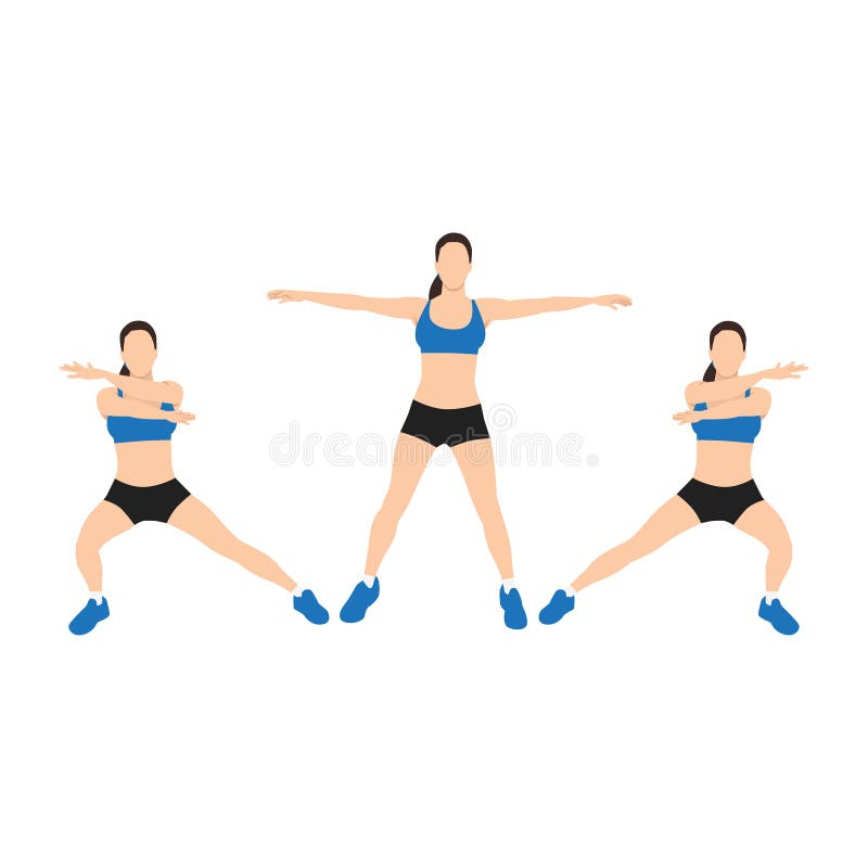 Side Lunge Stock Illustrations – 236 Side Lunge Stock Illustrations ...