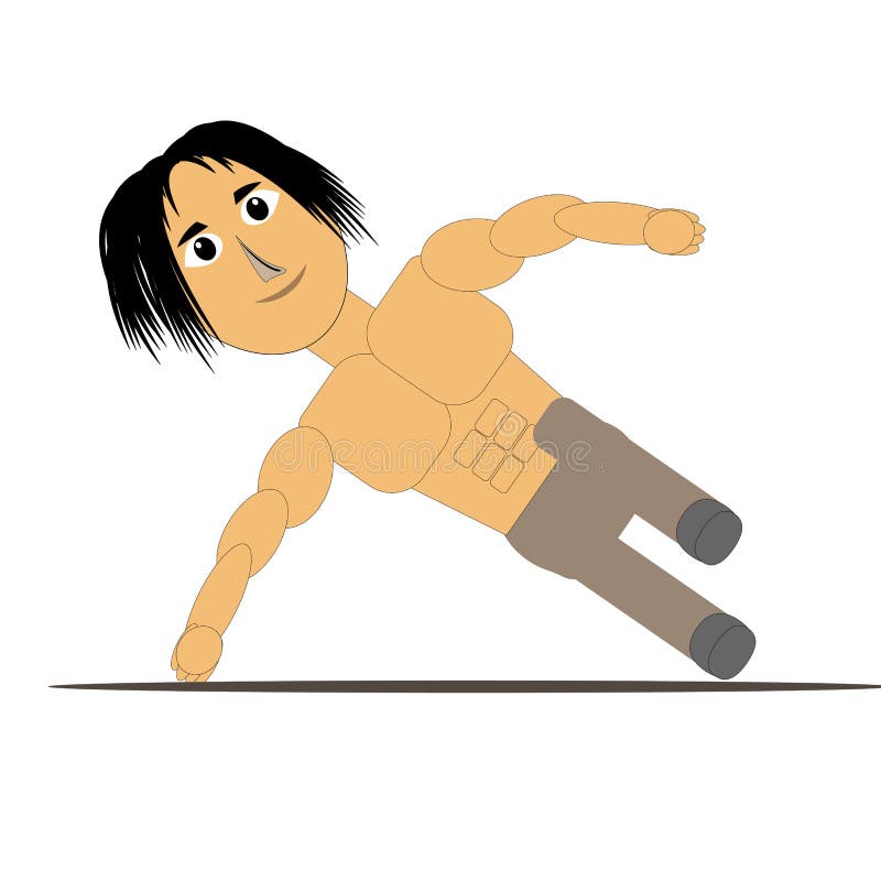 Illustration Design of Cartoons Characters of a Young Guy Stock Vector ...