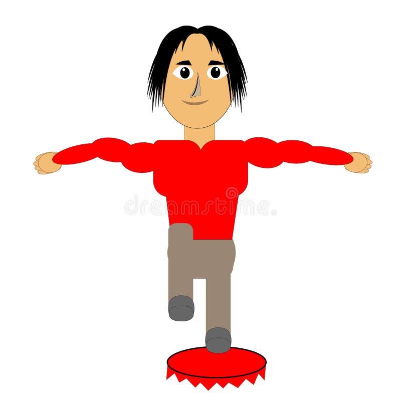 Illustration Design of Cartoons Characters of a Young Guy Stock Vector ...