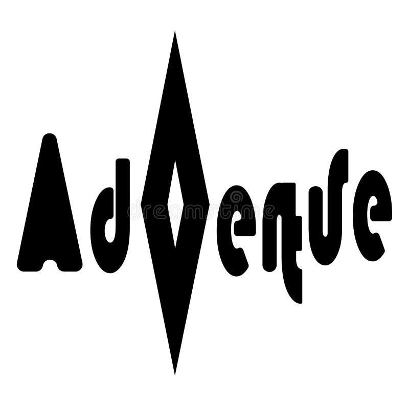 Adventure, text design stock vector. Illustration of motivational ...