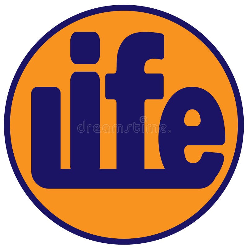 Design Logo and Icon of Life Text Concept Stock Vector - Illustration ...