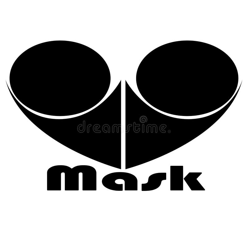 Illustration Design Logo and Icon of Mask Stock Vector - Illustration ...