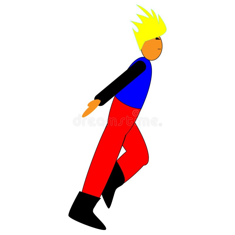 Cartoon Character Design from Side Picture Stock Vector - Illustration ...