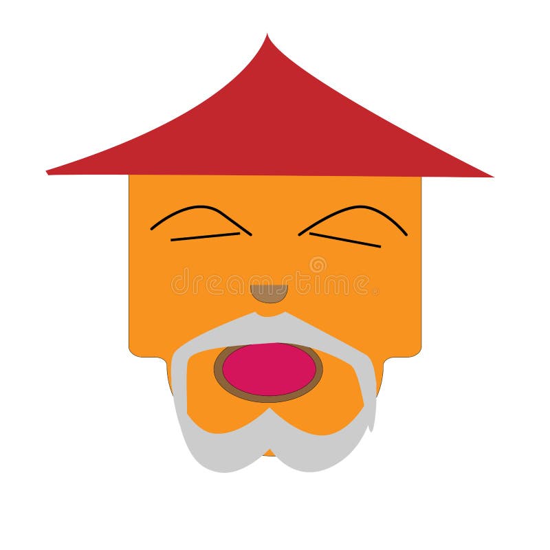 Cartoon Character Concept with Happy Face Stock Vector - Illustration ...