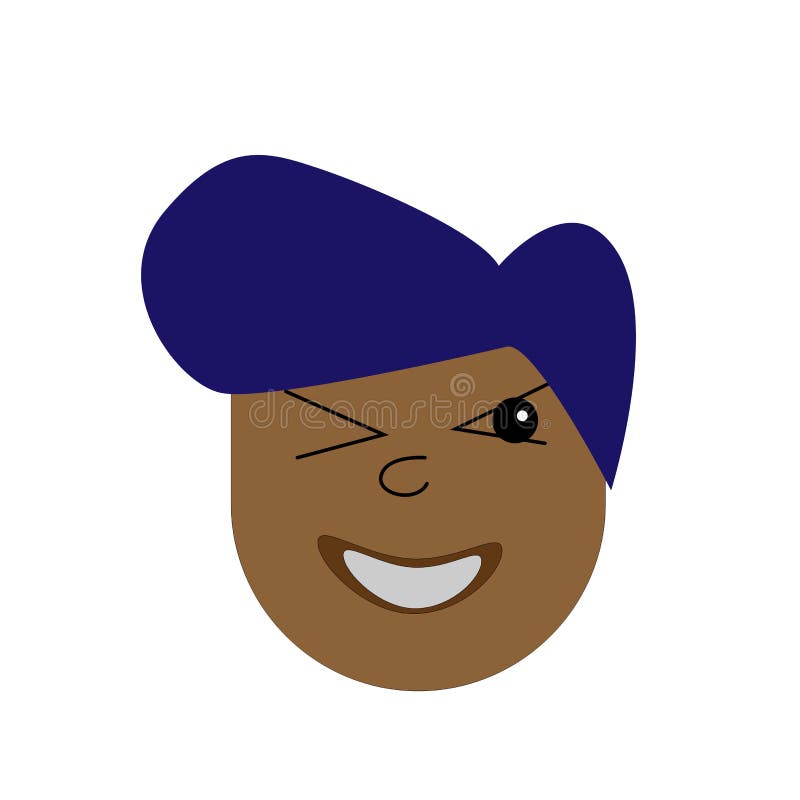 Cartoon Character Concept with Happy Face Stock Vector - Illustration ...