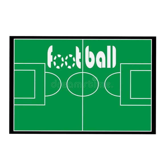 Football Field Design Concept Stock Vector - Illustration of banner ...