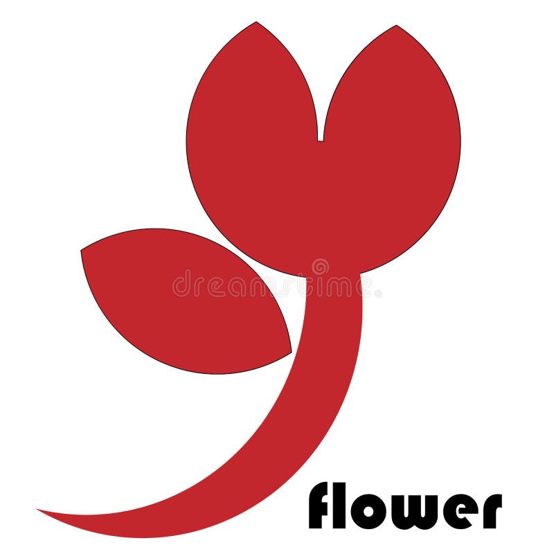 Icon and Logo of Flower Design with Simple Concept Design Stock Vector ...