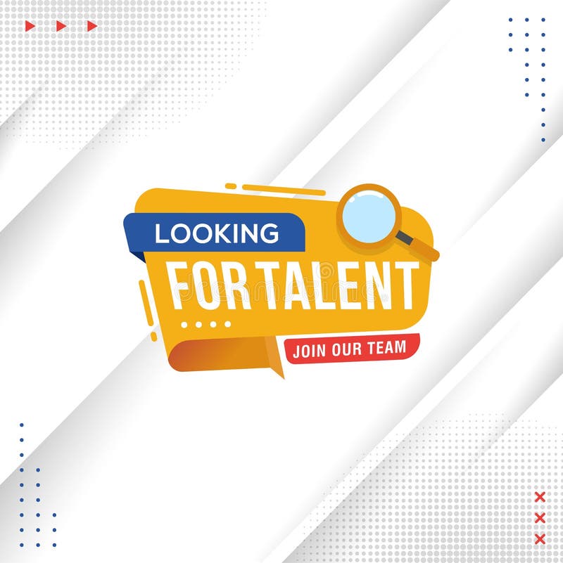 We are Hiring Banner Design Recruitment for Job Vacancy Vector Stock ...