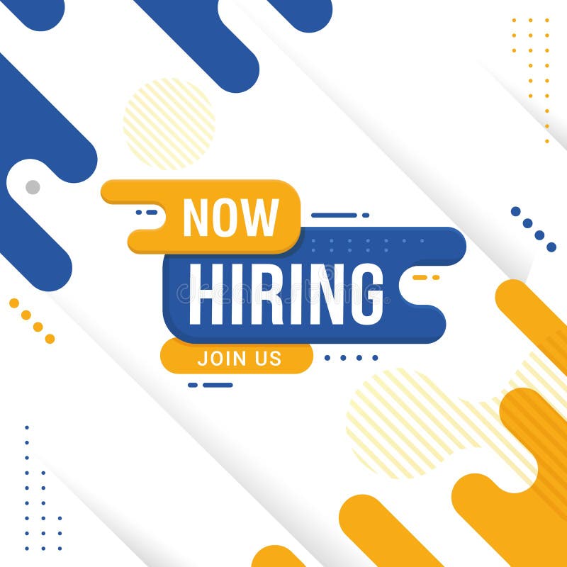 We are Hiring Banner Design Recruitment for Job Vacancy Vector Stock ...