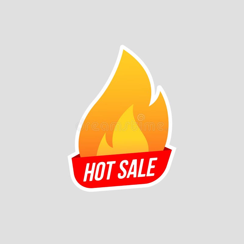 Hot Sale and Hot Deal Labels Sticker for Event Promotion Vector Stock ...