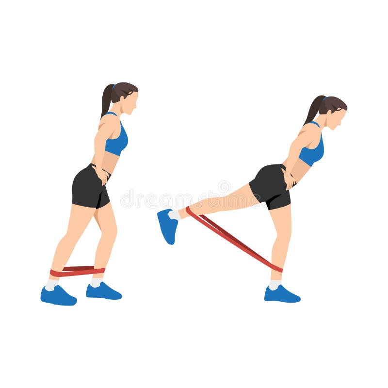 Resistance Band Exercise Vector Stock Illustrations – 1,683 Resistance ...