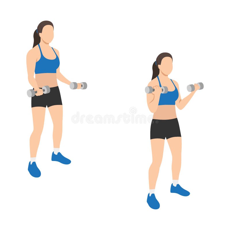 Cartoon Bicep Curl Stock Illustrations – 156 Cartoon Bicep Curl Stock ...