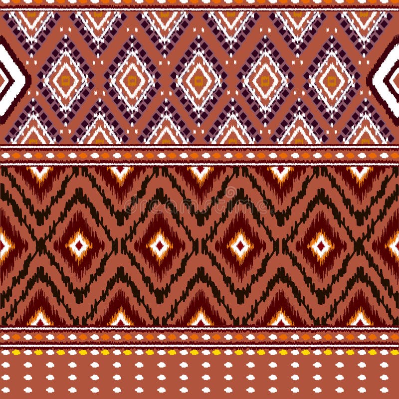 Pattern Ethnic or Ethno Mexican Southwest Sty Boho or Navajo. Vector Geomentric Has Stripe Folk ...