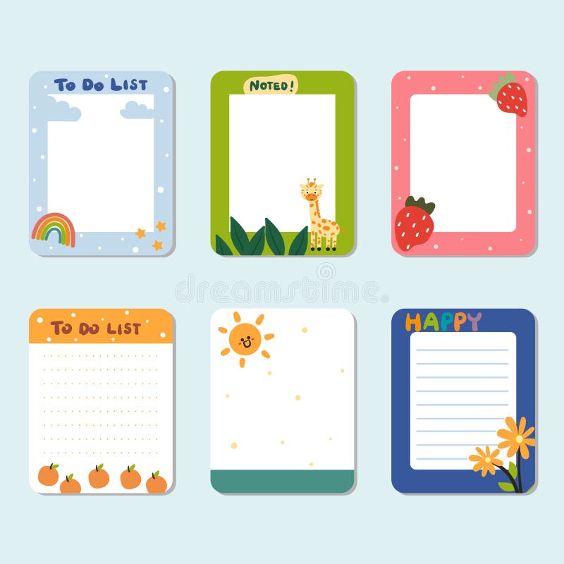 Planner Sticker for Scrapbook, Student Notes, Sticker, Diary Stock ...