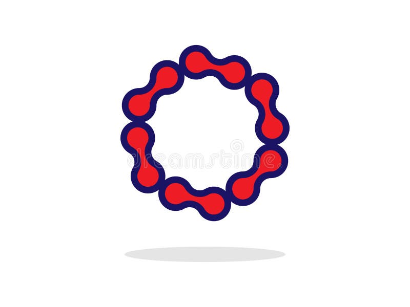 Circular Vector Design, Chain Style Circle Icon or Emblem Stock Vector ...