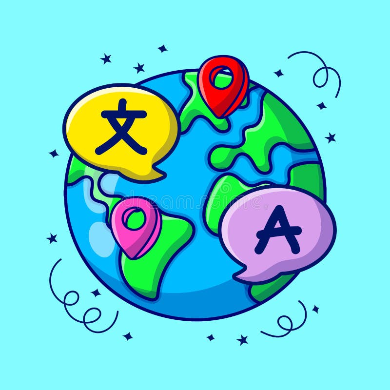 Colored Translation Illustration Concept Stock Vector - Illustration of ...