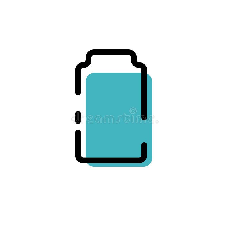 Cute Turquoise Calculator Icon Flat Design Vector Stock Vector ...