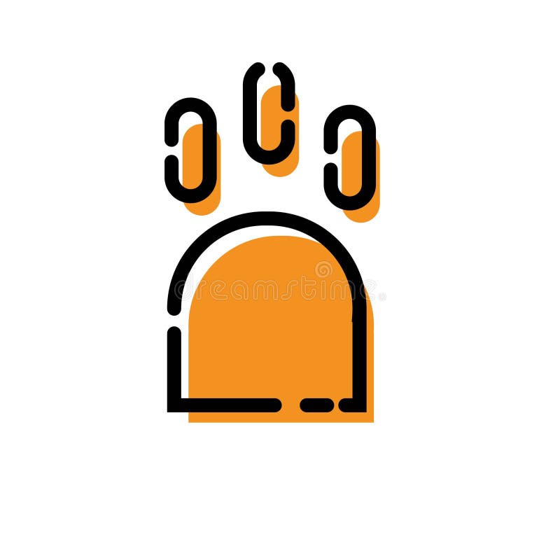 Cute Orange Flash or Flashlight Icon Flat Design Stock Vector ...