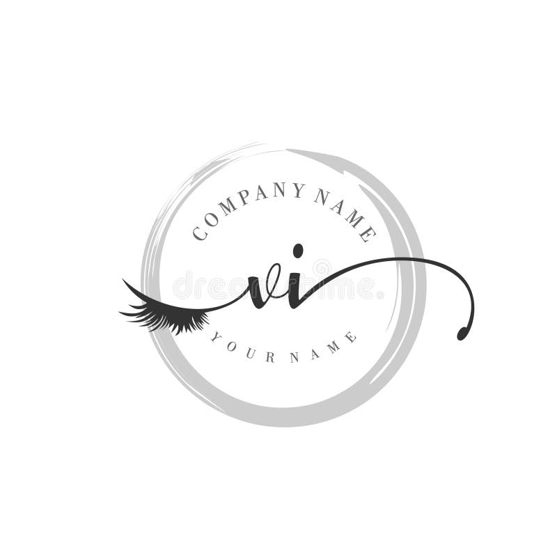 VI Initial Wedding Monogram Logo Stock Vector - Illustration of ...