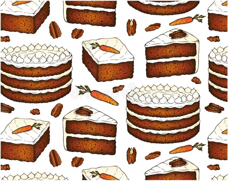 Drawing Carrot Cake Stock Illustrations – 593 Drawing Carrot Cake Stock ...