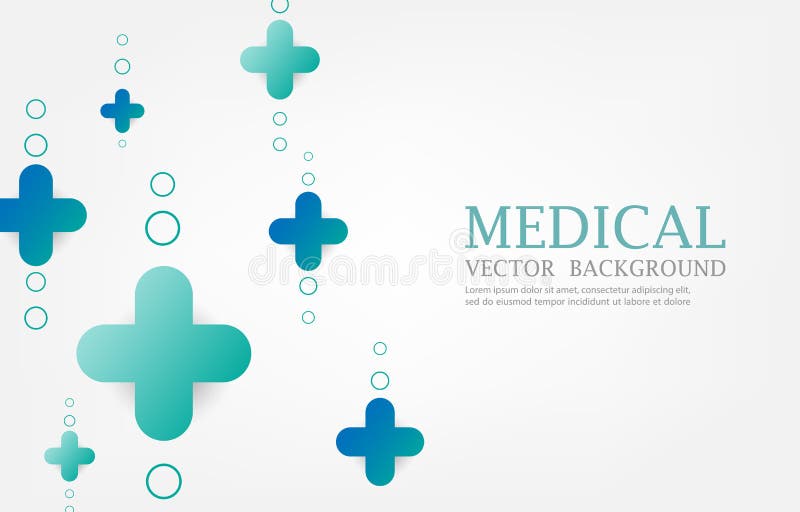 Vector Medical Blue Cross Shape on White Background Stock Illustration ...