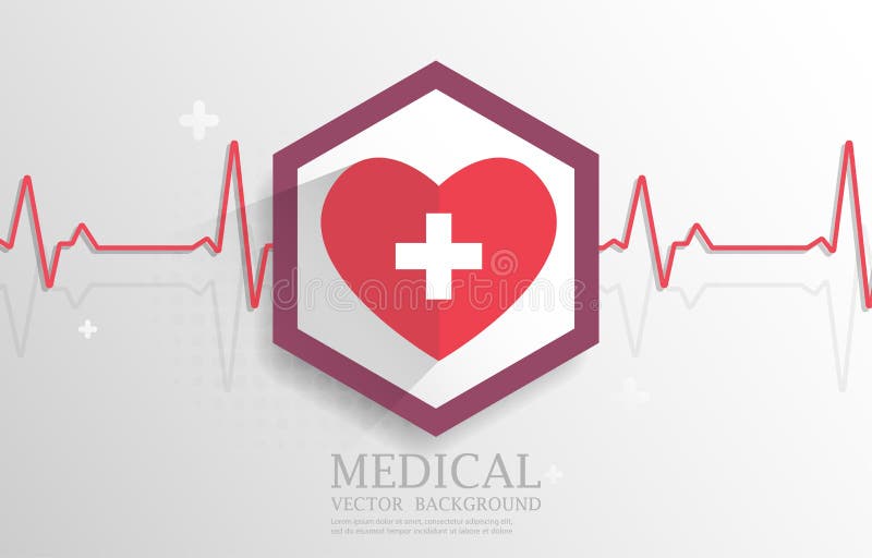 Modern Medical Heart Clinic Wallpaper Template Editorial Image ...