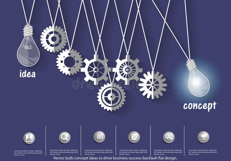 Illustration Business.design Modern Idea and Concept Think Creativity ...