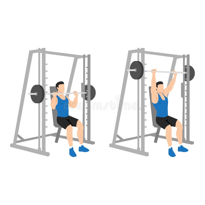 Shoulder Press Machine Stock Illustrations – 71 Shoulder Press Machine ...
