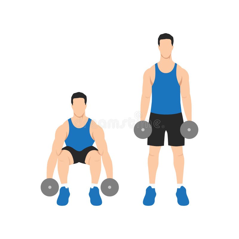 Dumbbell Deadlift Stock Illustrations – 562 Dumbbell Deadlift Stock ...