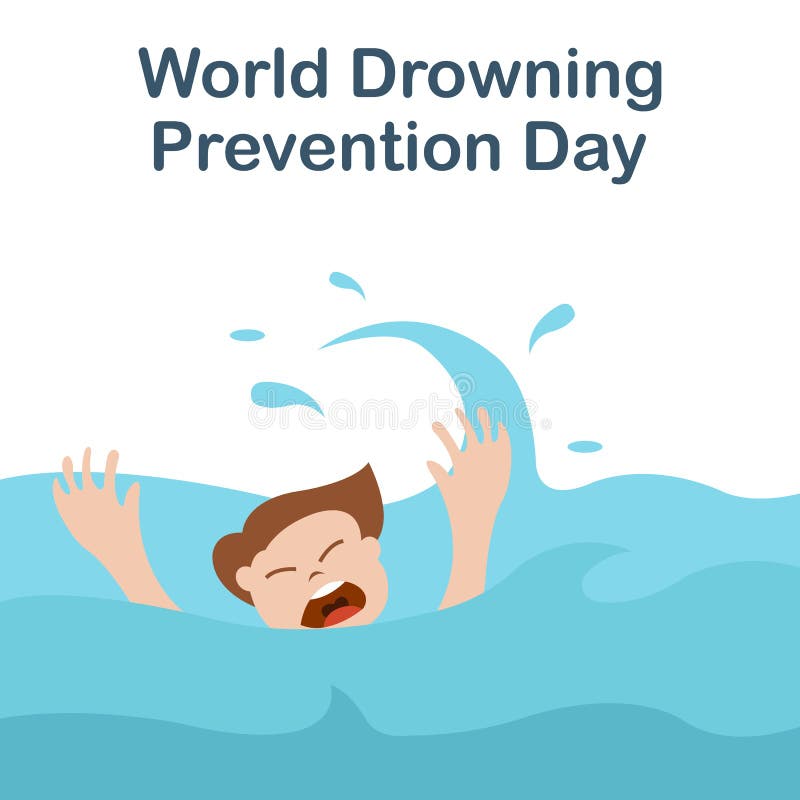 Illustration Vector Graphic of a Drowning Person Waving Stock Vector ...