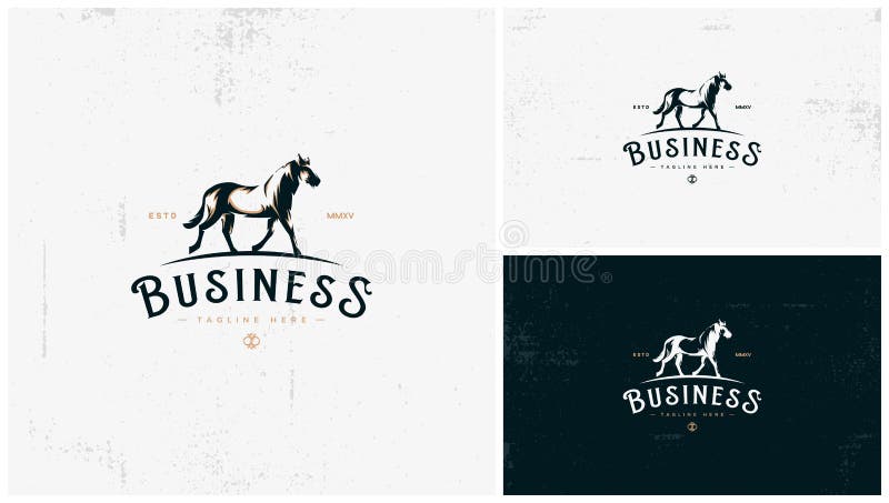Horse classic logo stock vector. Illustration of mascot - 250134806