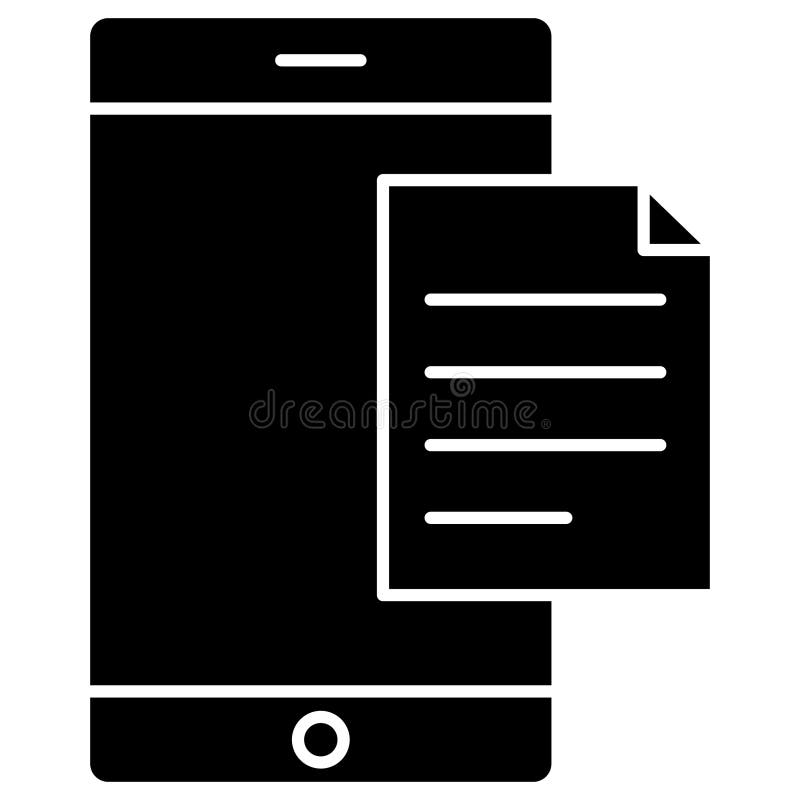 Mobile Note Which Can Easily Modify or Edit Stock Vector - Illustration ...