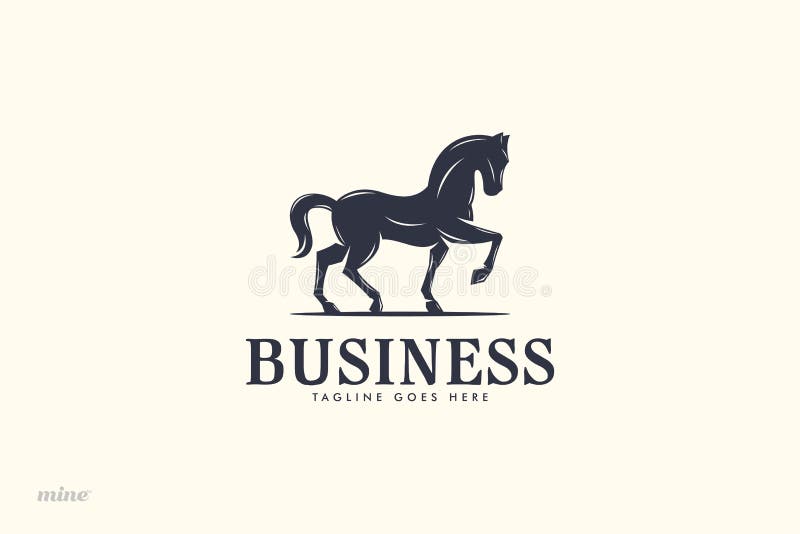 Classic Horse Logo Design Vector Stock Vector - Illustration of vintage ...