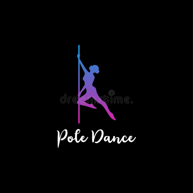 Pole Dance Logo Vector Illustration Stock Vector - Illustration of ...