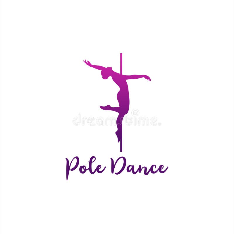 Pole Dance Logo Vector Illustration Stock Vector - Illustration of ...