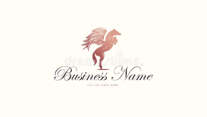 Classic Horse Logo Design Vector Stock Vector - Illustration of vector ...