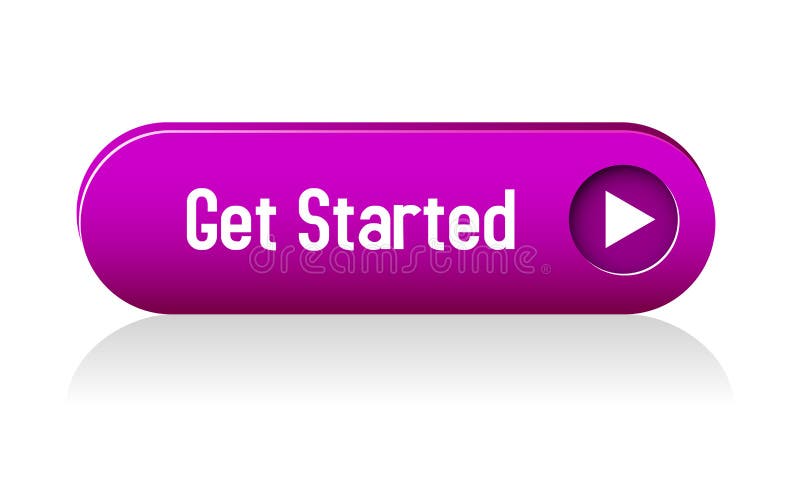 Get started button stock vector. Illustration of create - 251858165
