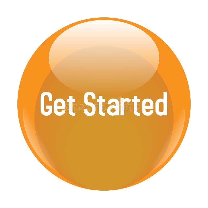 Get started button stock vector. Illustration of customers - 251858280