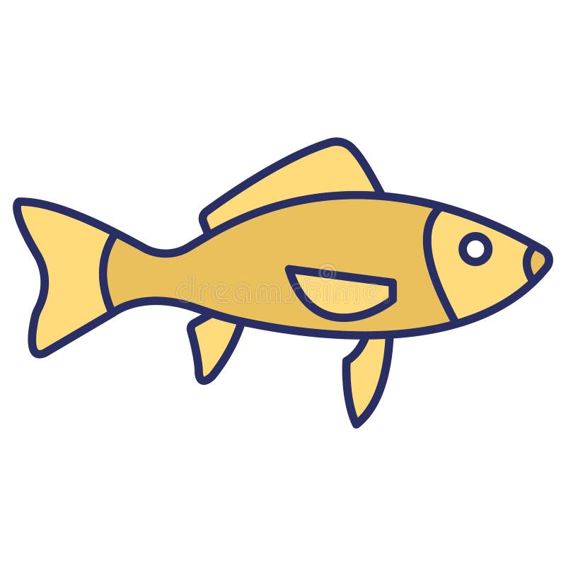 Basic Fish Which Can Easily Modify or Edit Stock Vector - Illustration ...
