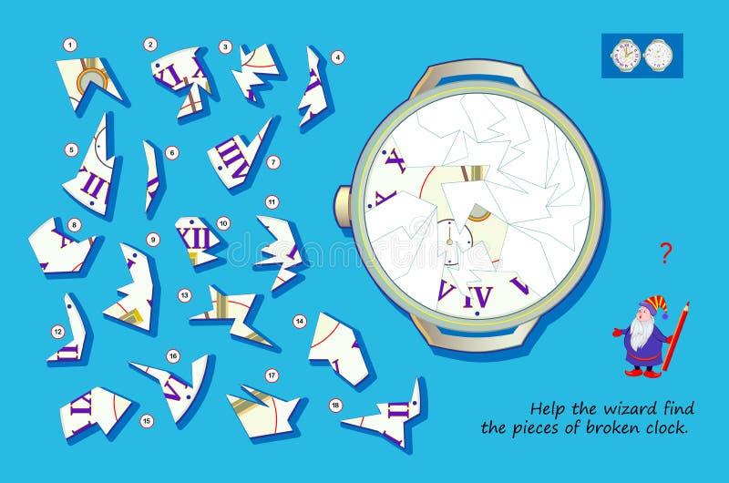 Logic Puzzle Game for Children and Adults. Help the Wizard Find the ...